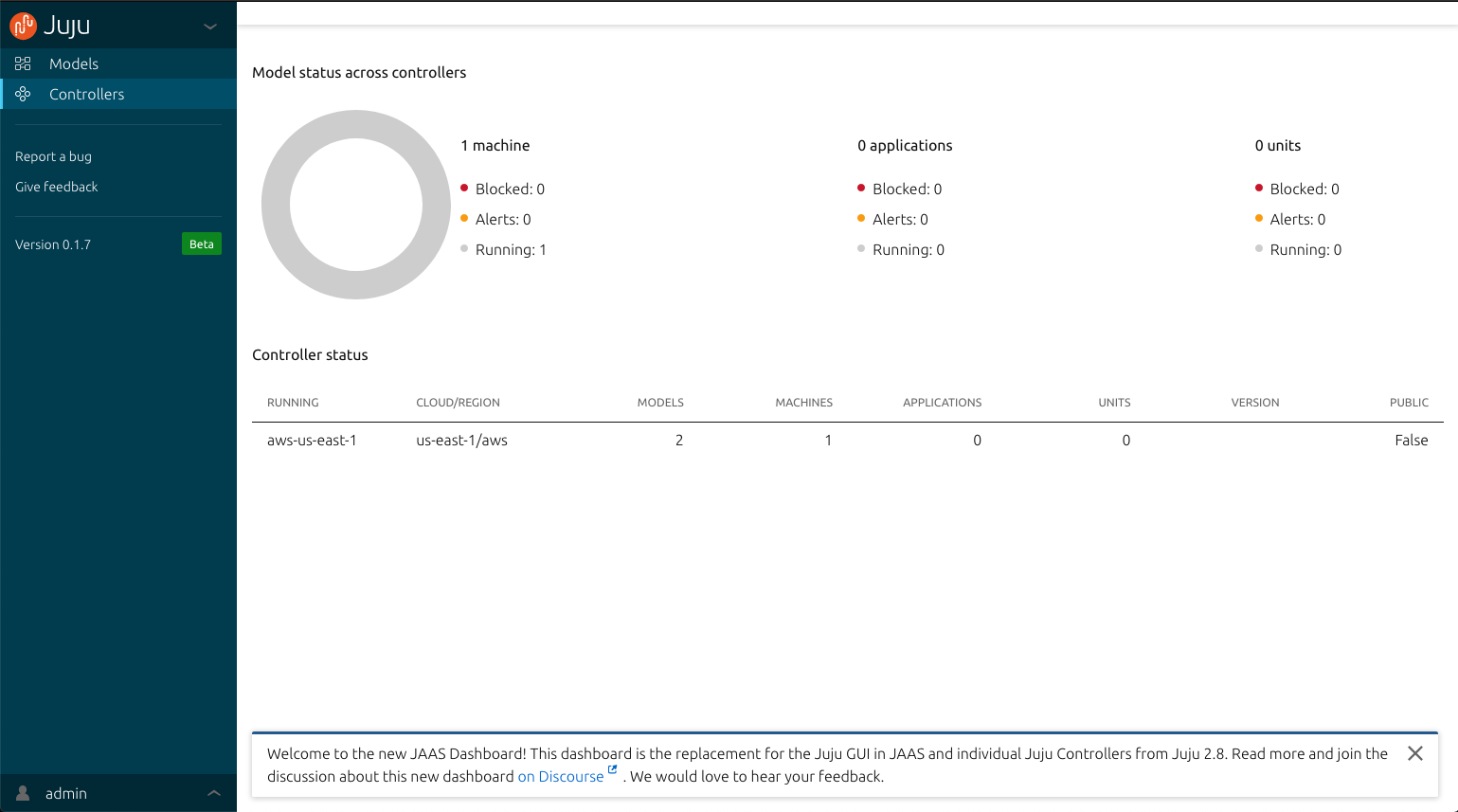 Version is not shown with self-bootstrapped controller · Issue #554 · canonical/juju-dashboard ...