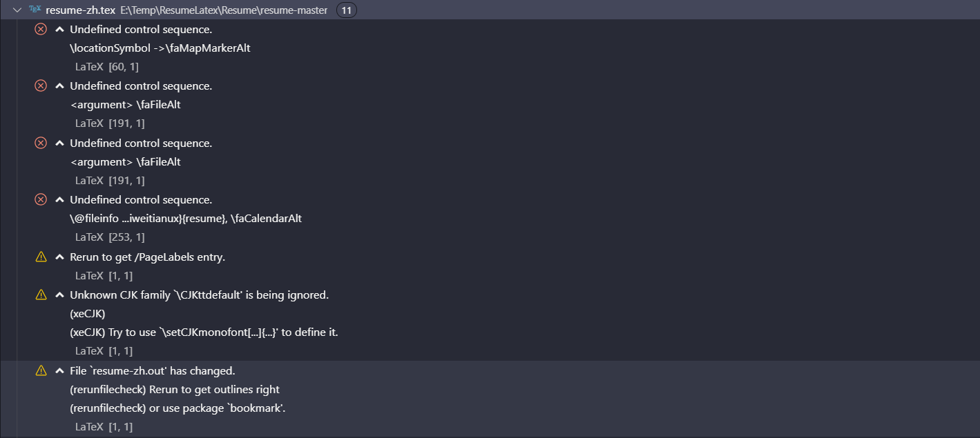 PDF及make-fontawesome5.py编译错误 · Issue #6 · liweitianux/resume · GitHub