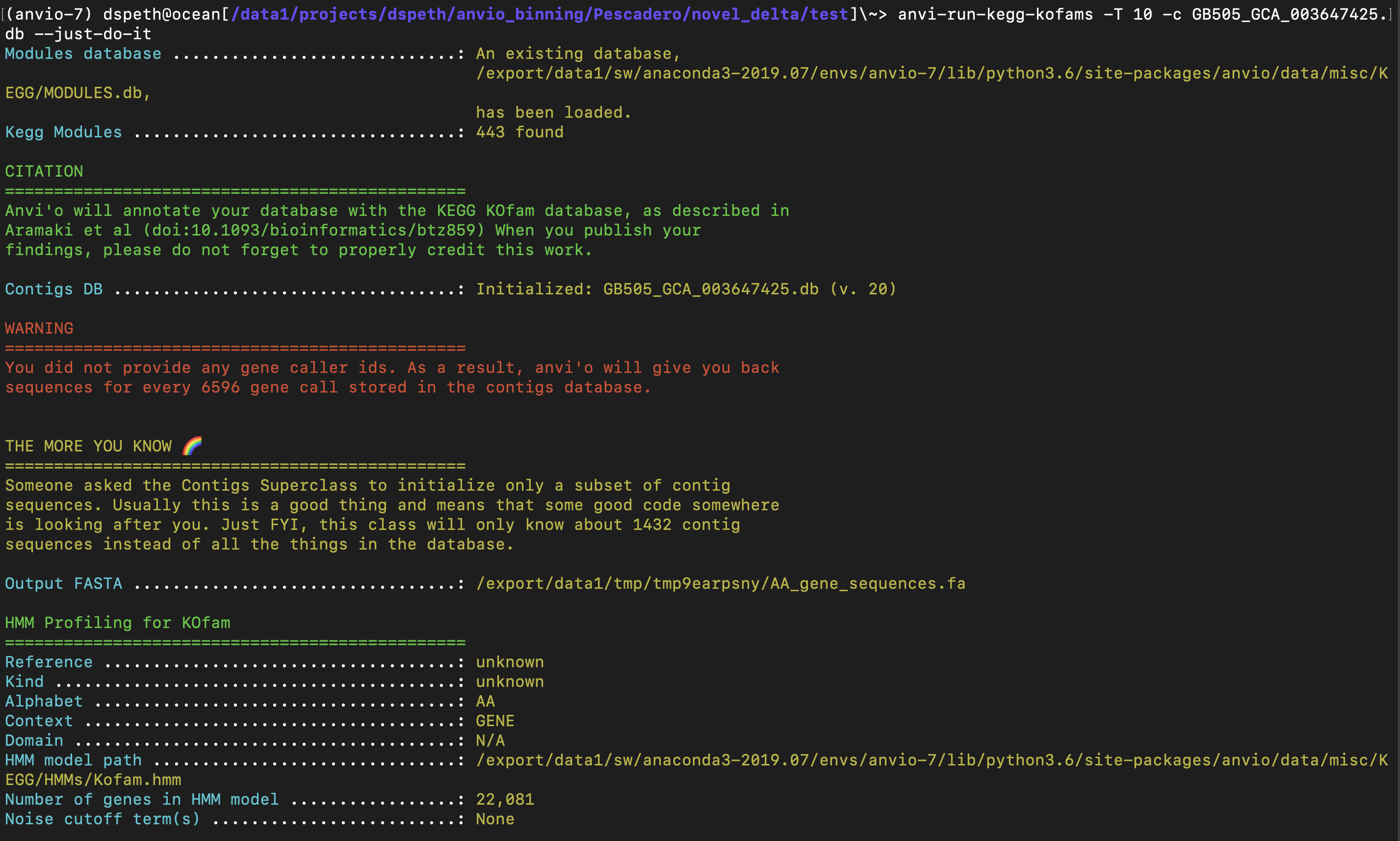 [BUG] [SOLVED] anvi-run-kegg-kofams HMM annotation fails and subsequently hangs · Issue #1638 ...