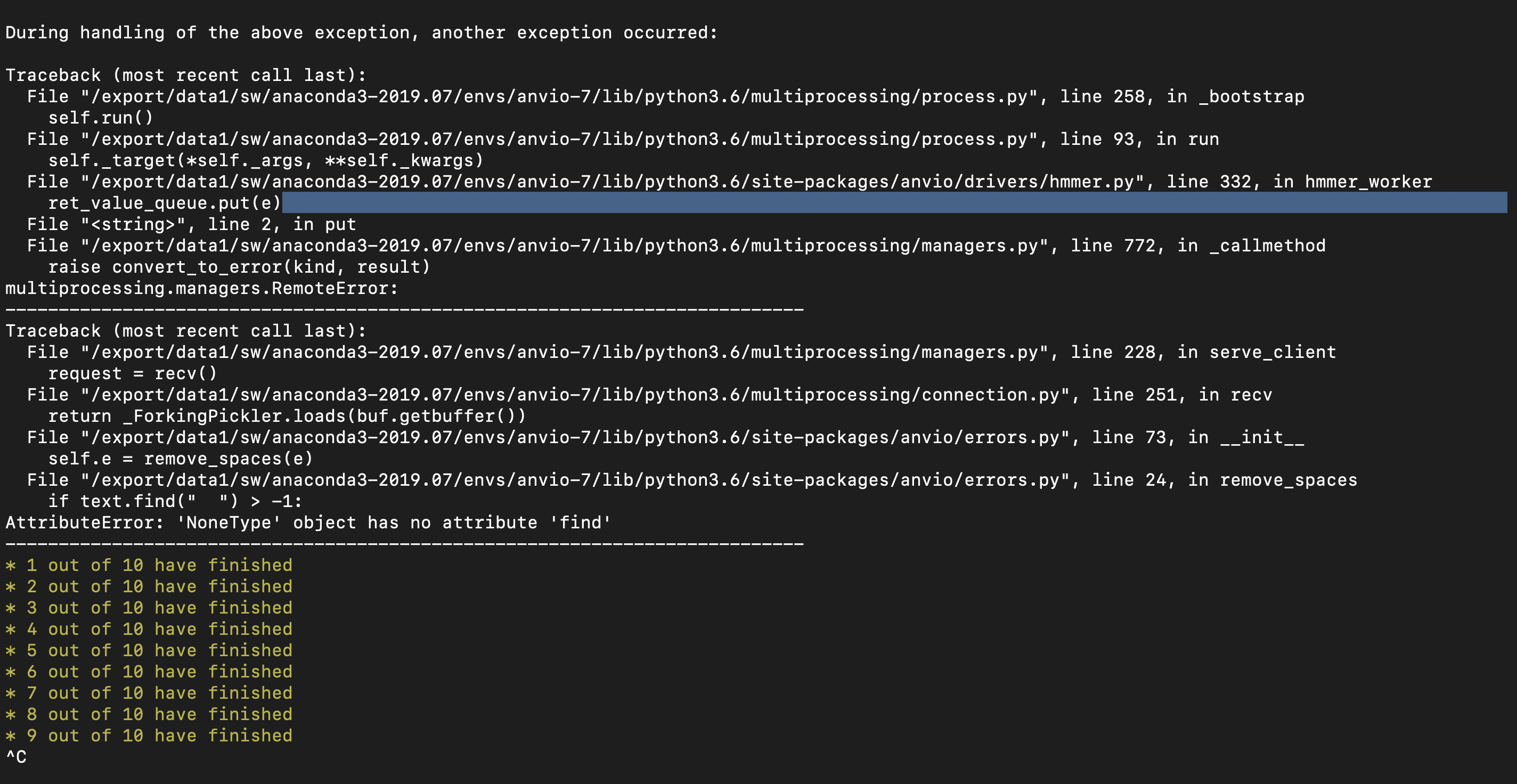 [BUG] [SOLVED] anvi-run-kegg-kofams HMM annotation fails and ...