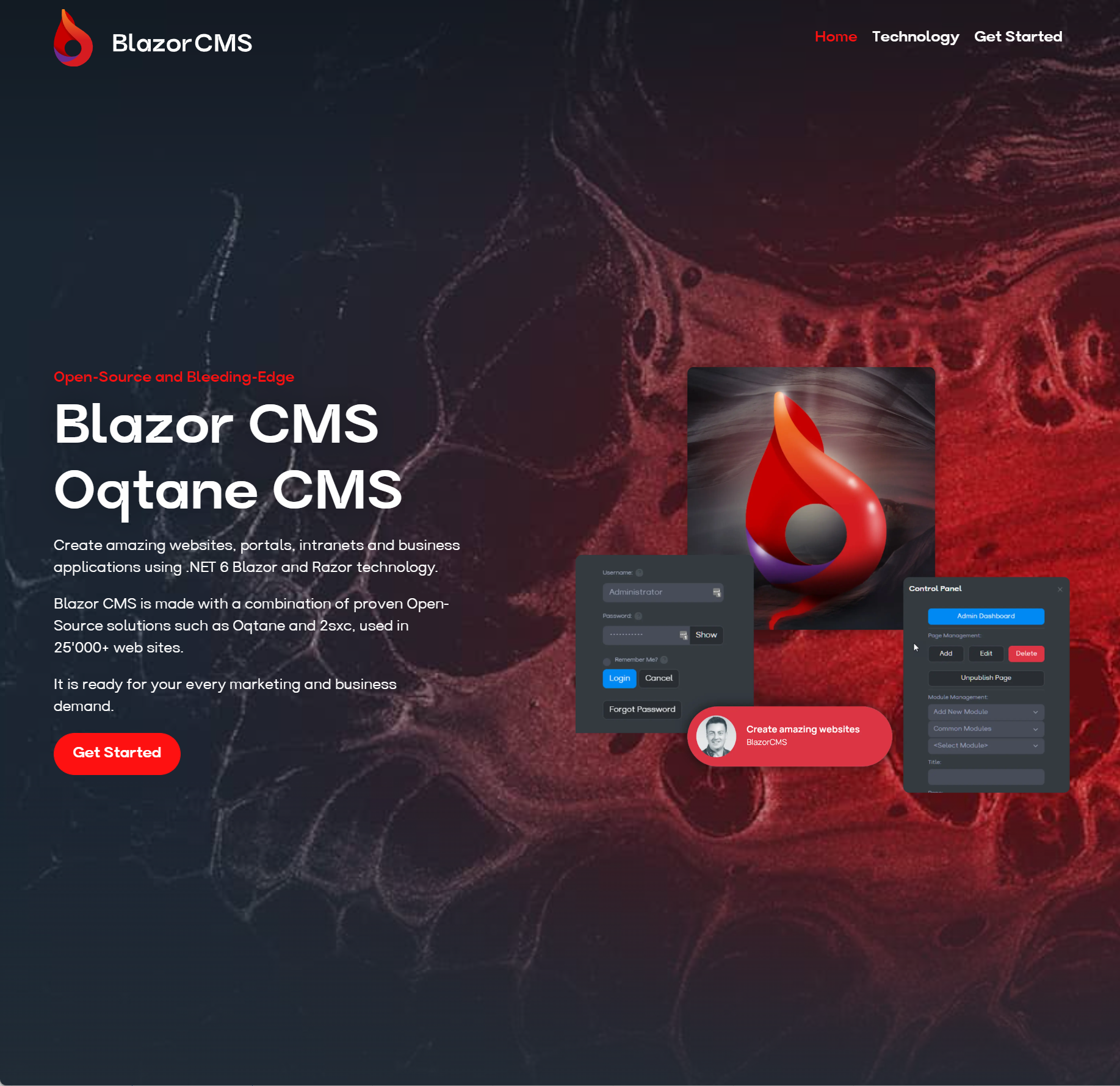 Create professionally designed Websites! blazor-cms.org 🚀with Oqtane 💧 ...