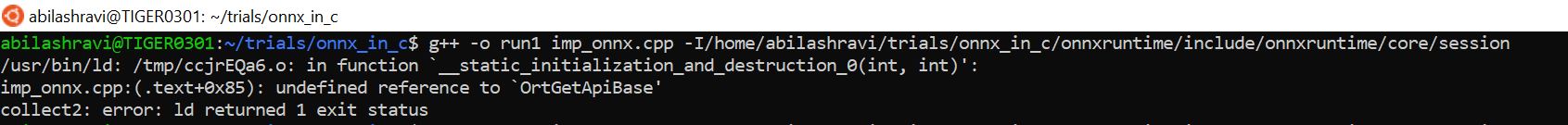 error: ‘Ort::g_api’ should have been declared inside ‘Ort’ while compiling with g++ · Issue ...