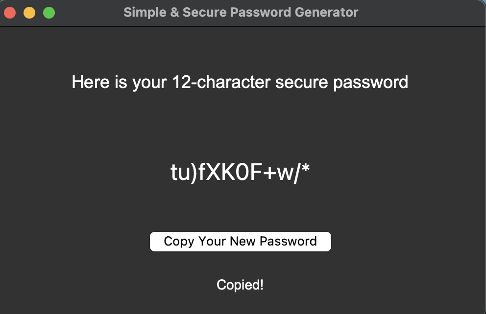 GitHub - kOOnzTe/Password-Generator: This is a Simple & Secure Password Generator.