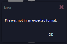 File was not in an expected format. · Issue #95 · CutFlame/MCDSaveEdit · GitHub