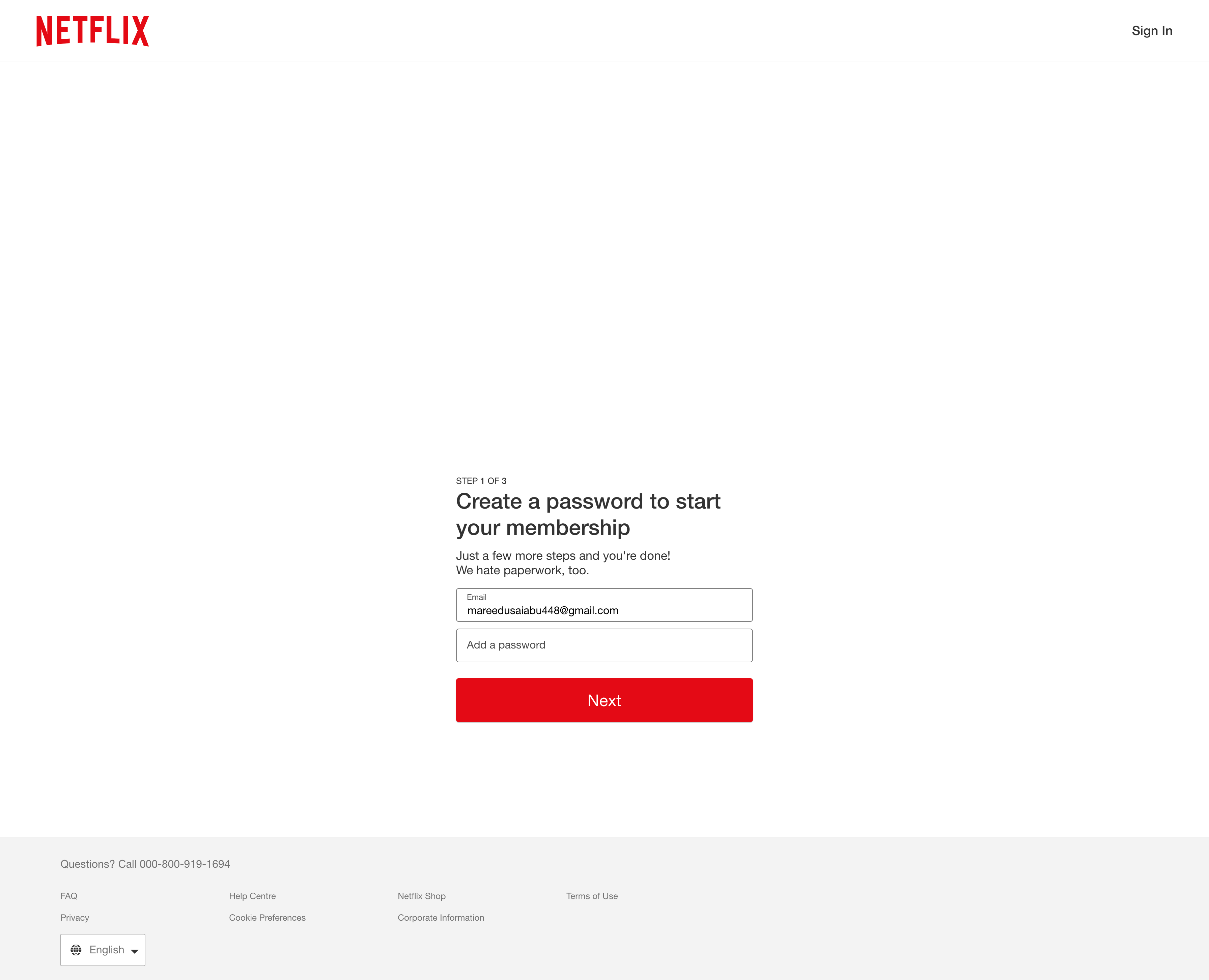 Create a account setup for netflix - Signup · Issue #4 · msboffl ...