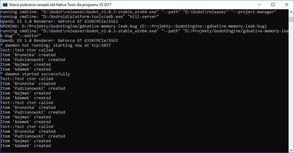 [GDNative/C++] Memory leaks in the editor · Issue #19676 · godotengine ...
