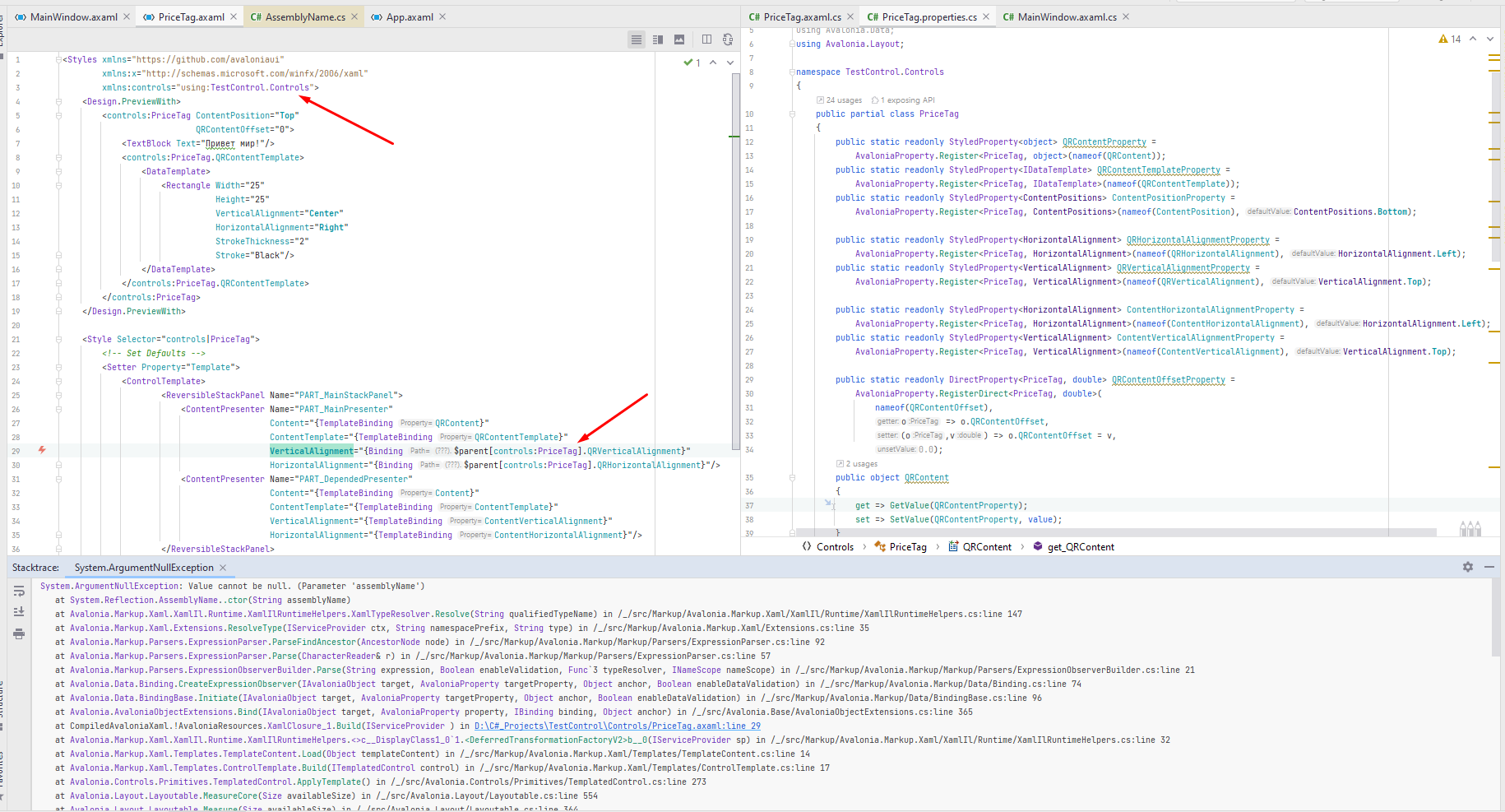 Using namespase not work in the AXAML · Issue #7121 · AvaloniaUI/Avalonia · GitHub