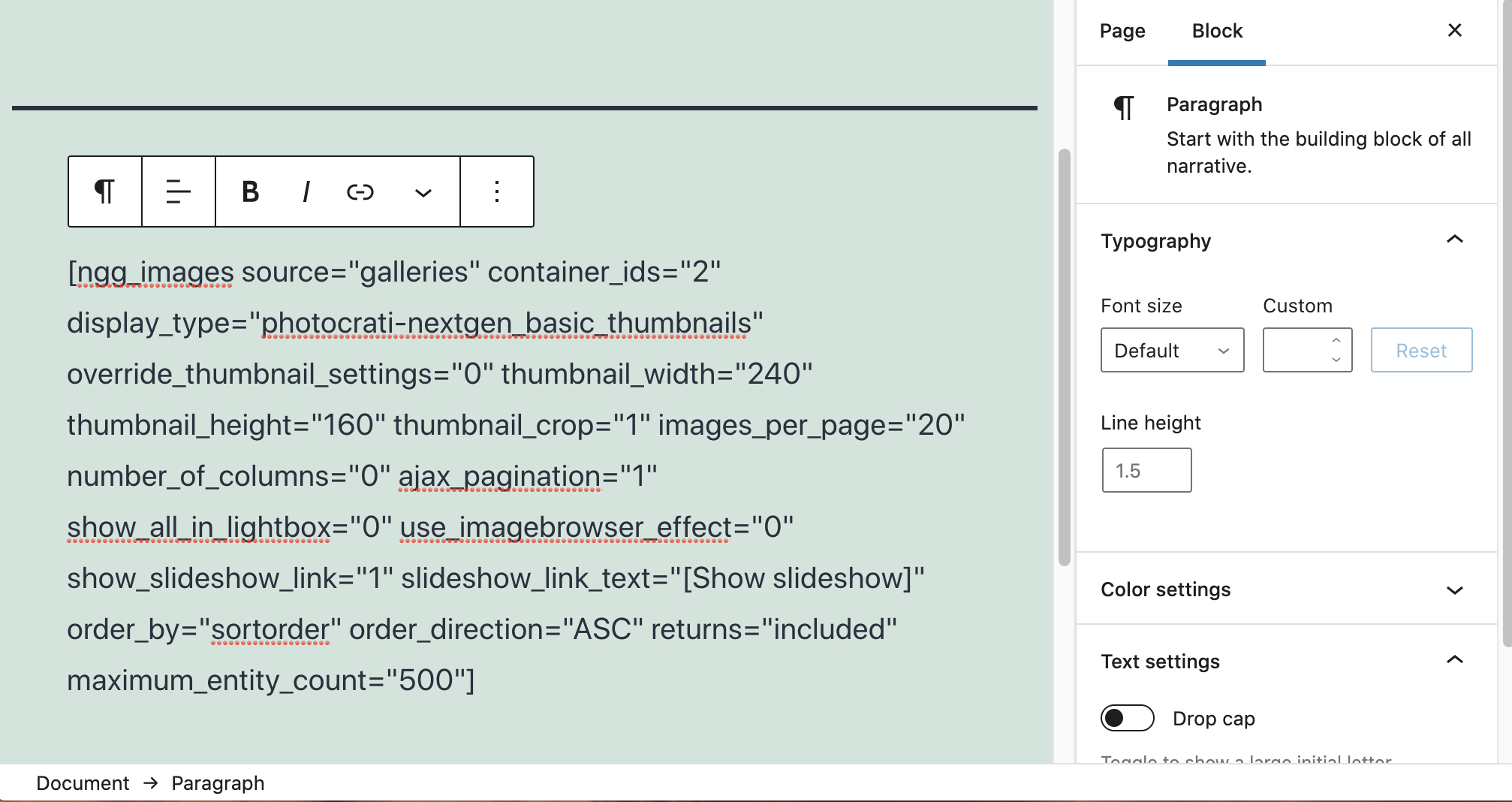 Shortcode HTML is split into two blocks when converting from classic to blocks · Issue #8937 ...