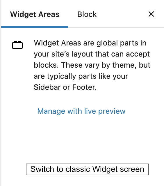 Add A Plugin To Disable The Block Based Widgets Editor · Issue 31331 · Wordpressgutenberg · Github