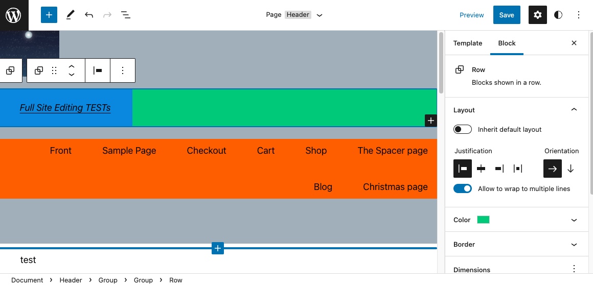 Fse Not Able To Resize Header Or Footer Templates · Issue 39490 · Wordpressgutenberg · Github