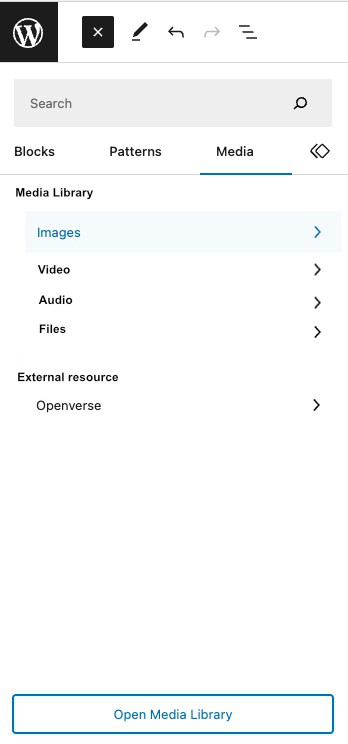 Allow new "Media" tab of the Block Inserter to be disabled · Issue ...