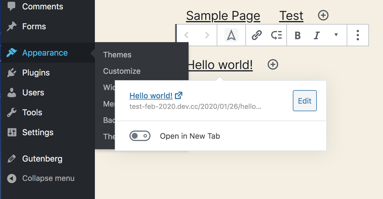 Z-index issue in relation to open Gutenberg drop downs when opening a WP sidebar menu drop down ...