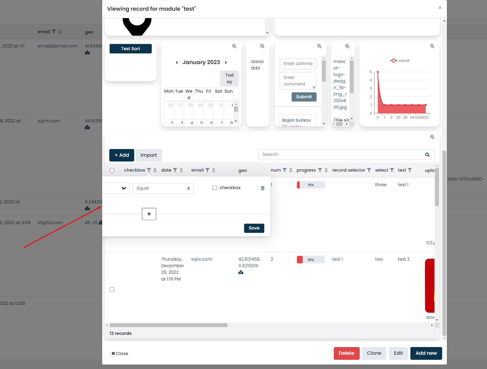 Record list filter issue inside modals · Issue #779 · cortezaproject/corteza · GitHub
