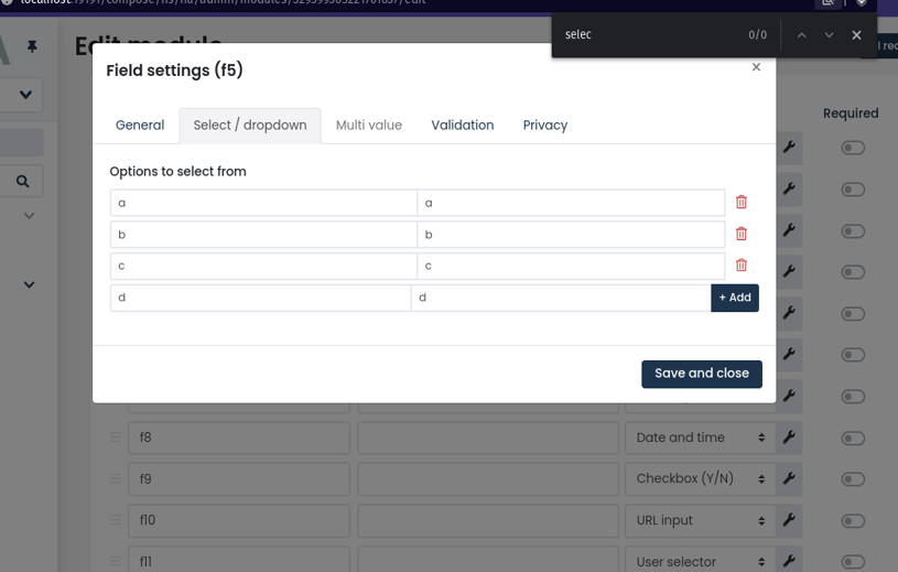 Select Field Adding Dropdown Options Improvement · Issue 975 · Cortezaprojectcorteza · Github 
