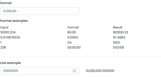 Number formatting not maintaining the given format · Issue #982 · cortezaproject/corteza · GitHub