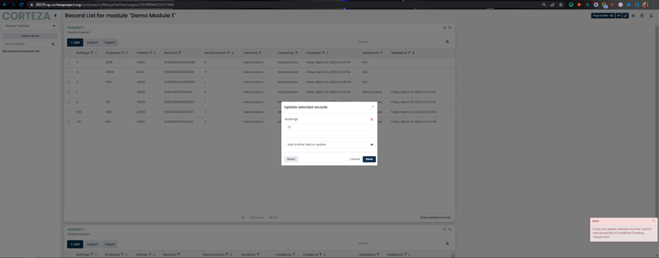 Bulk record update improvements · Issue #1064 · cortezaproject/corteza · GitHub
