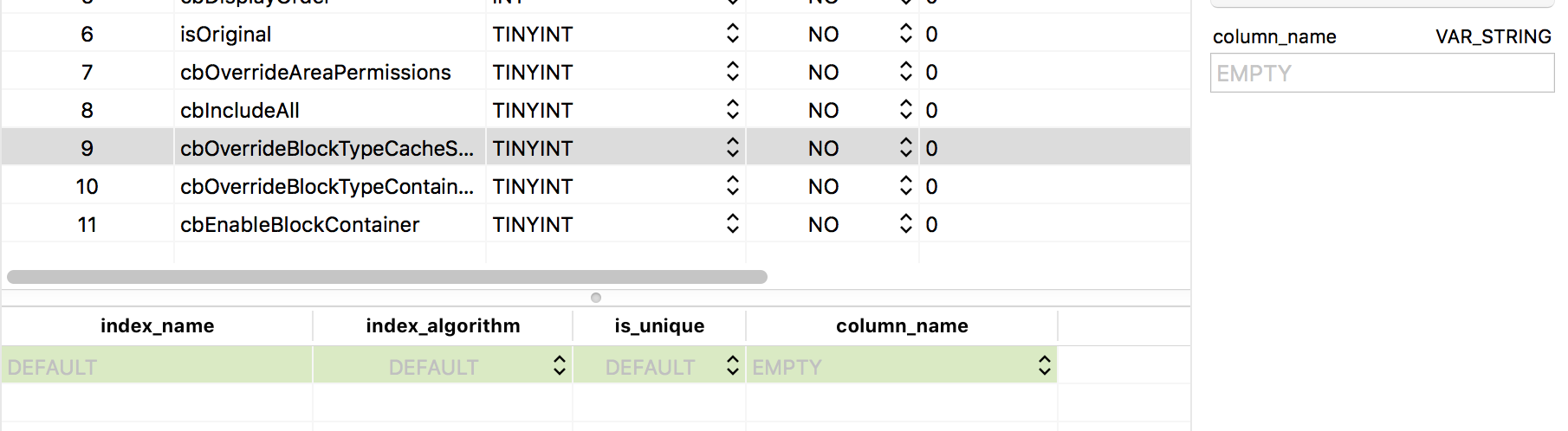 [Build 80] Minor bug - Empty index column tag · Issue #167 · TablePlus/TablePlus · GitHub