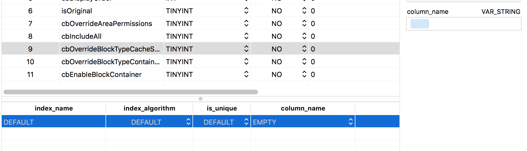 [Build 80] Minor bug - Empty index column tag · Issue #167 · TablePlus/TablePlus · GitHub
