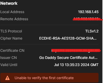 Error TLS 1.2 on API using Go Daddy Certificate · Issue #15244 · glpi-project/glpi · GitHub