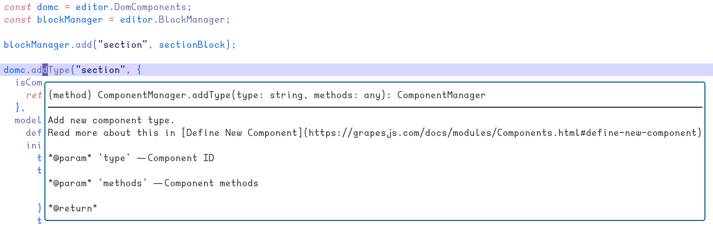 BUG: types are changed to `any` in v0.21.1 · Issue #5053 · GrapesJS/grapesjs · GitHub