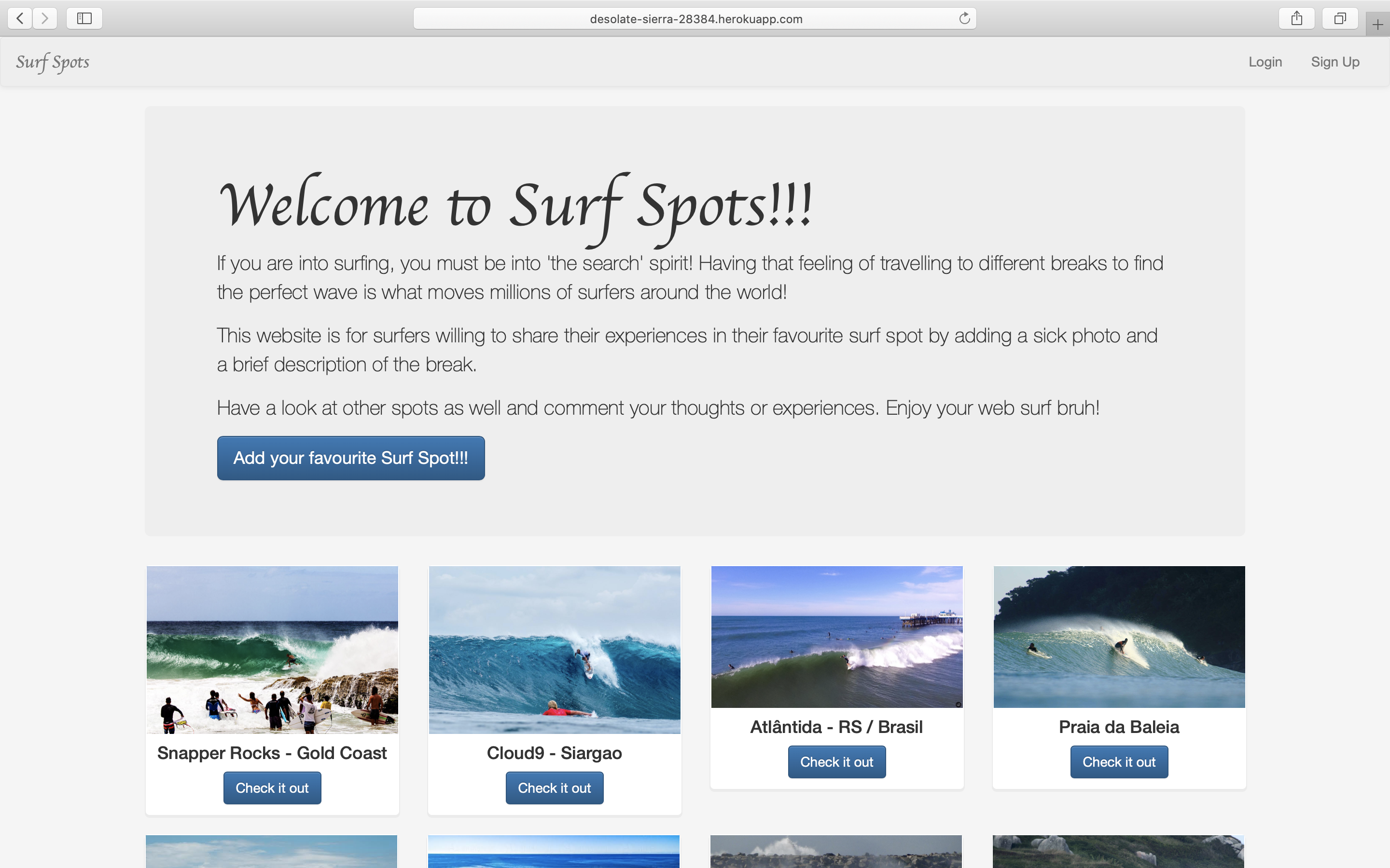 GitHub - nando-7/surfSpots: final project full stack web developer udemy