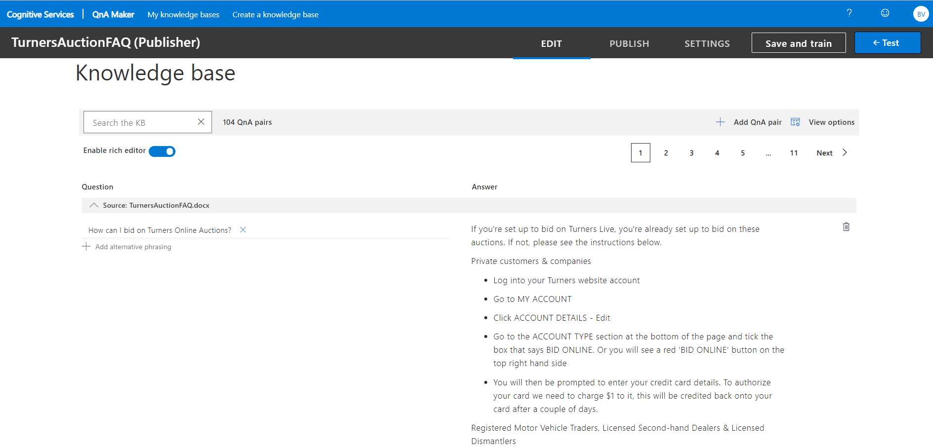 GitHub - benNthen/Azure-QnA-ChatBot: A chatbot that answers questions ...