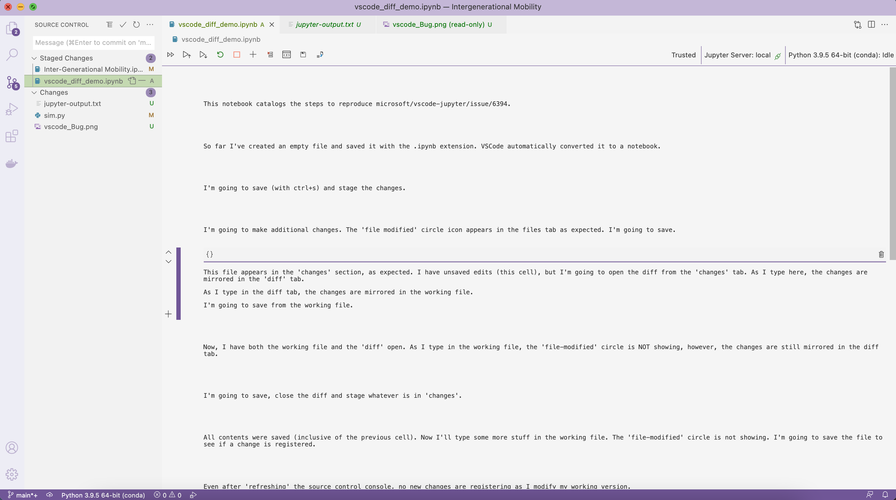 VS Code Fails to Save · Issue #6394 · microsoft/vscode-jupyter · GitHub
