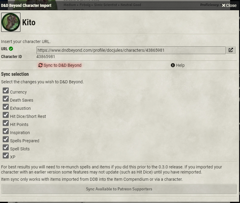 Can no longer import characters · Issue #91 · MrPrimate/ddb-importer · GitHub