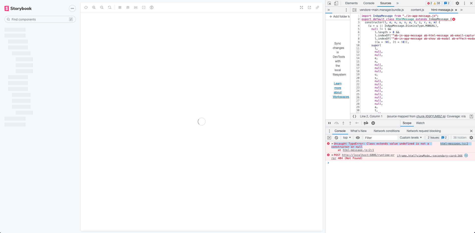 When Install Storybook The Projects Build Failed Class Extends Value Undefined Is Not A
