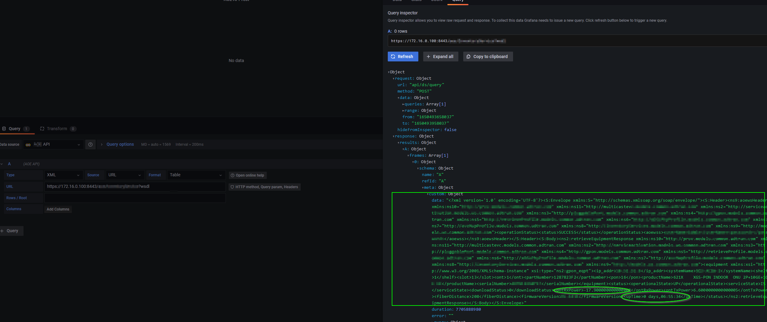 Filter Data In Xml Post Response · Grafana Grafana Infinity Datasource 2988