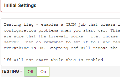 A bug? - Applying initial UI patch for Config Server Security & Firewall and reloading. Please ...