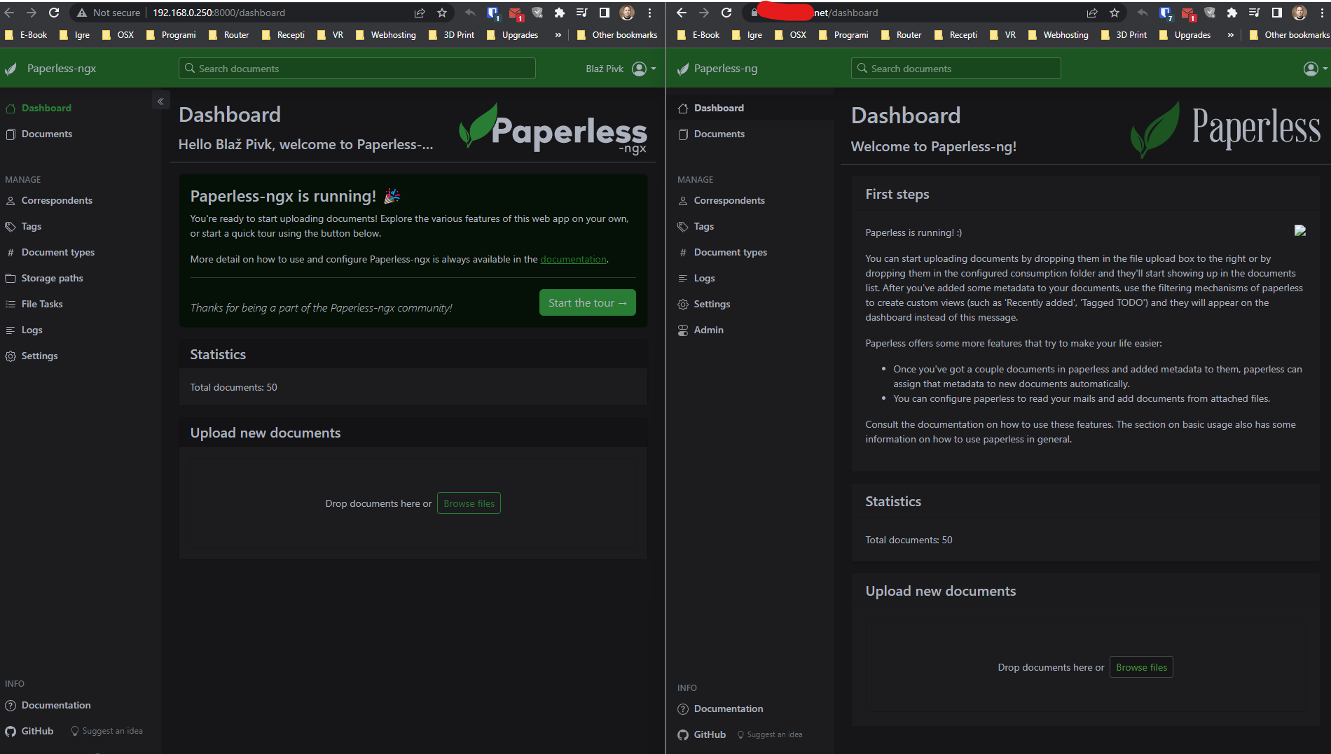 Bug Local Ip Shows Paperlessngx Interface But Remote Ip Shows Paperlessng After Upgrade 