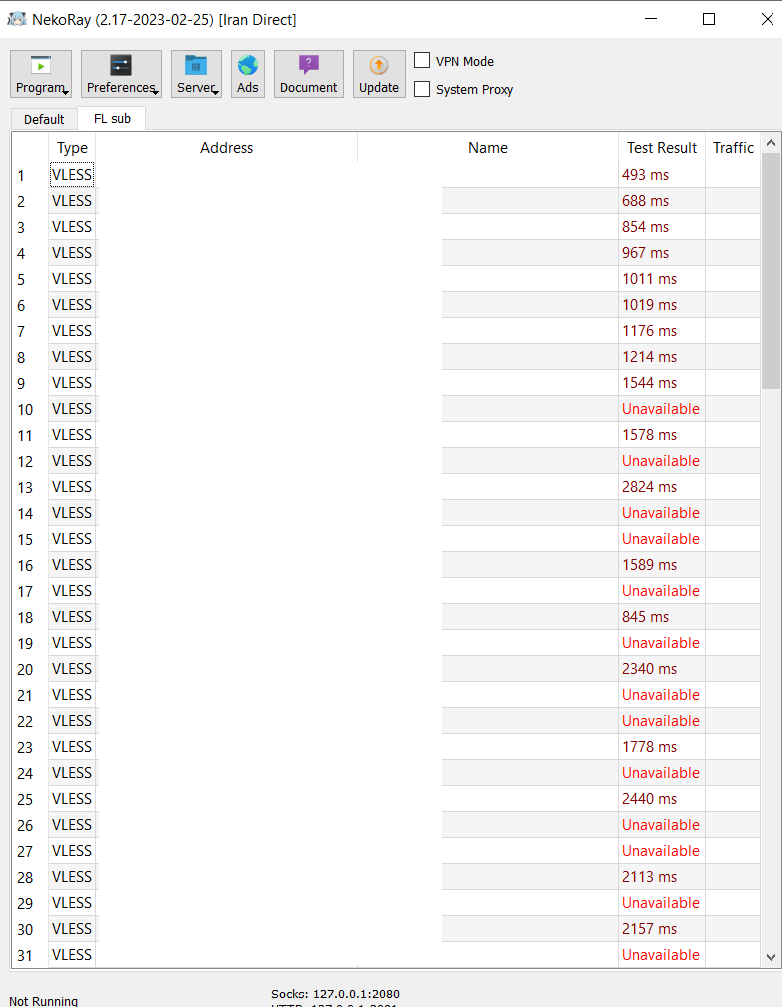 Sort by delay results not working properly · Issue #413 · MatsuriDayo/nekoray · GitHub