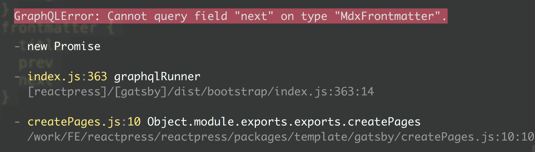 Graphql Will Throw Error When Some Field Is Null · Issue 340 · Christopherbiscardigatsby Mdx