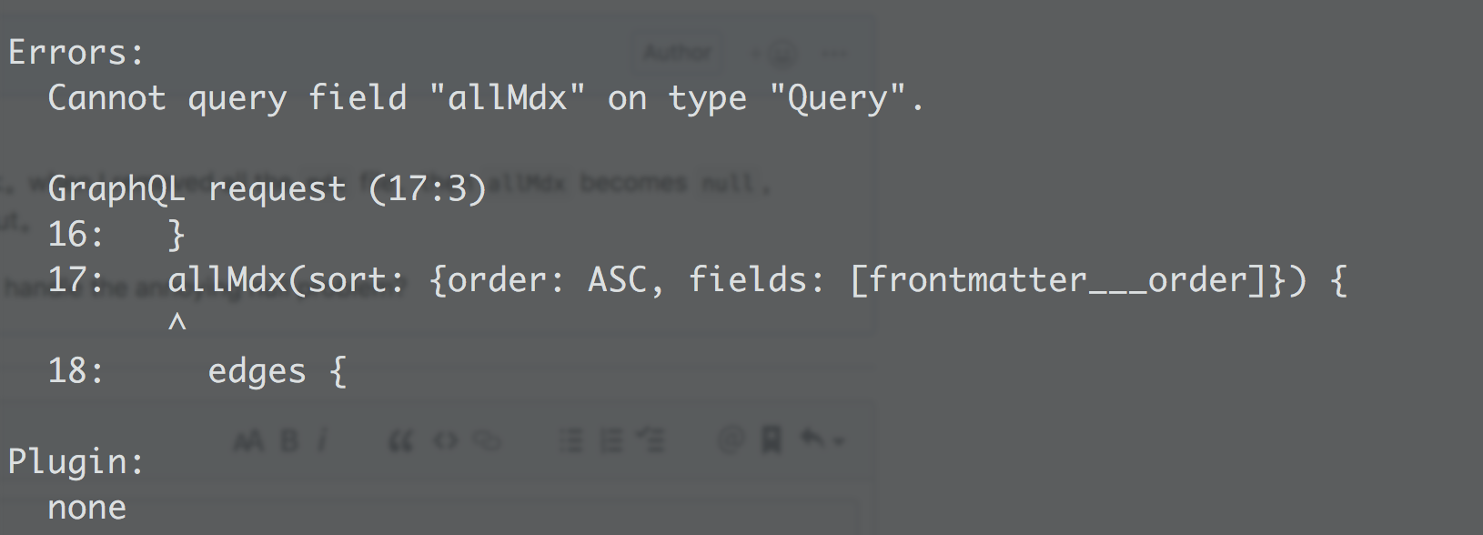 Graphql Will Throw Error When Some Field Is Null · Issue 340 · Christopherbiscardigatsby Mdx