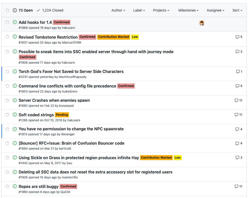 Ropes are still buggy · Issue #1980 · Pryaxis/TShock · GitHub