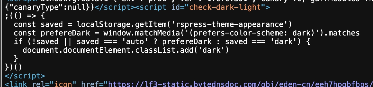 Bug Darkmode False失效 · Issue 372 · Web Infra Devrspress · Github