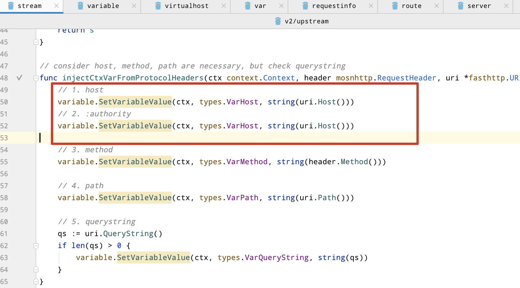 http stream injectCtxVarFromProtocolHeaders duplicated key · Issue #1560 · mosn/mosn · GitHub