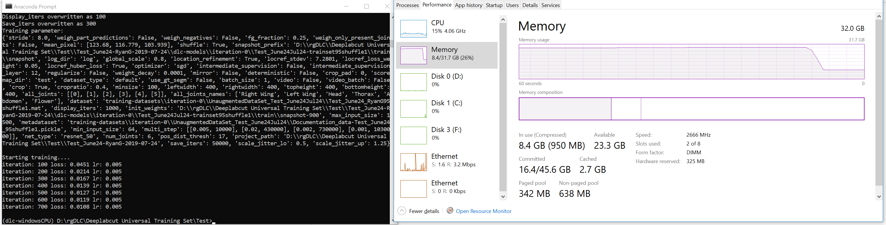 Kernel dies during training [memory issue] · Issue #375 · DeepLabCut/DeepLabCut · GitHub