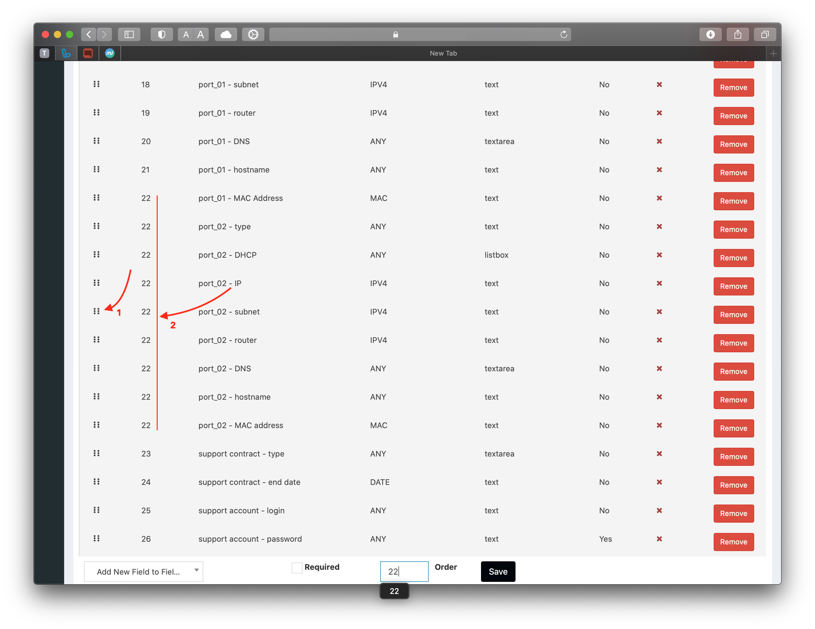 Cannot drag the field order in fieldset · Issue #8609 · grokability/snipe-it · GitHub