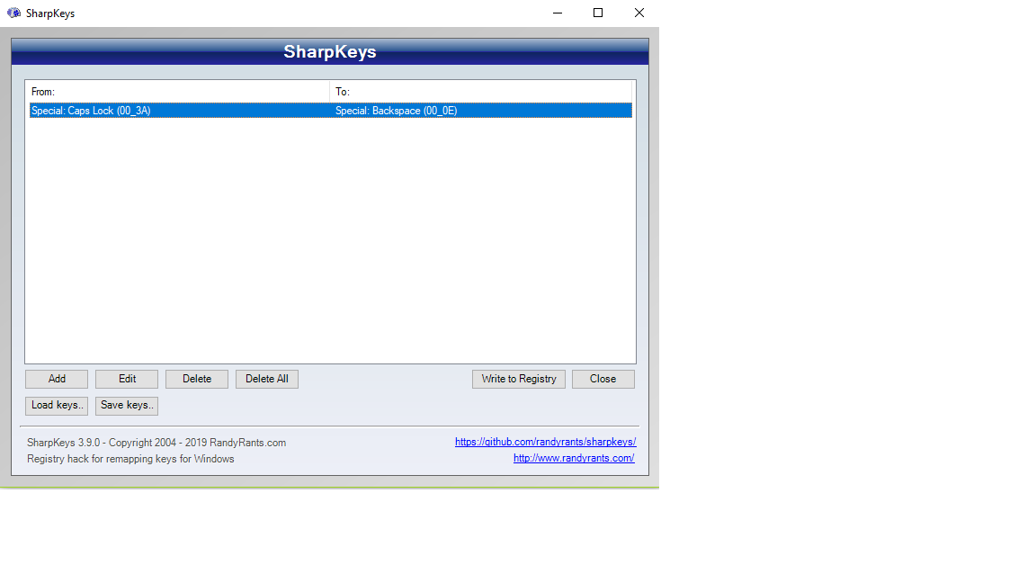 Keys not swapping · Issue #197 · randyrants/sharpkeys · GitHub