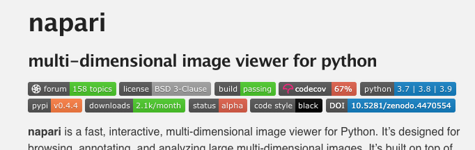 plans for website overhaul & docs update · Issue #764 · napari/napari · GitHub