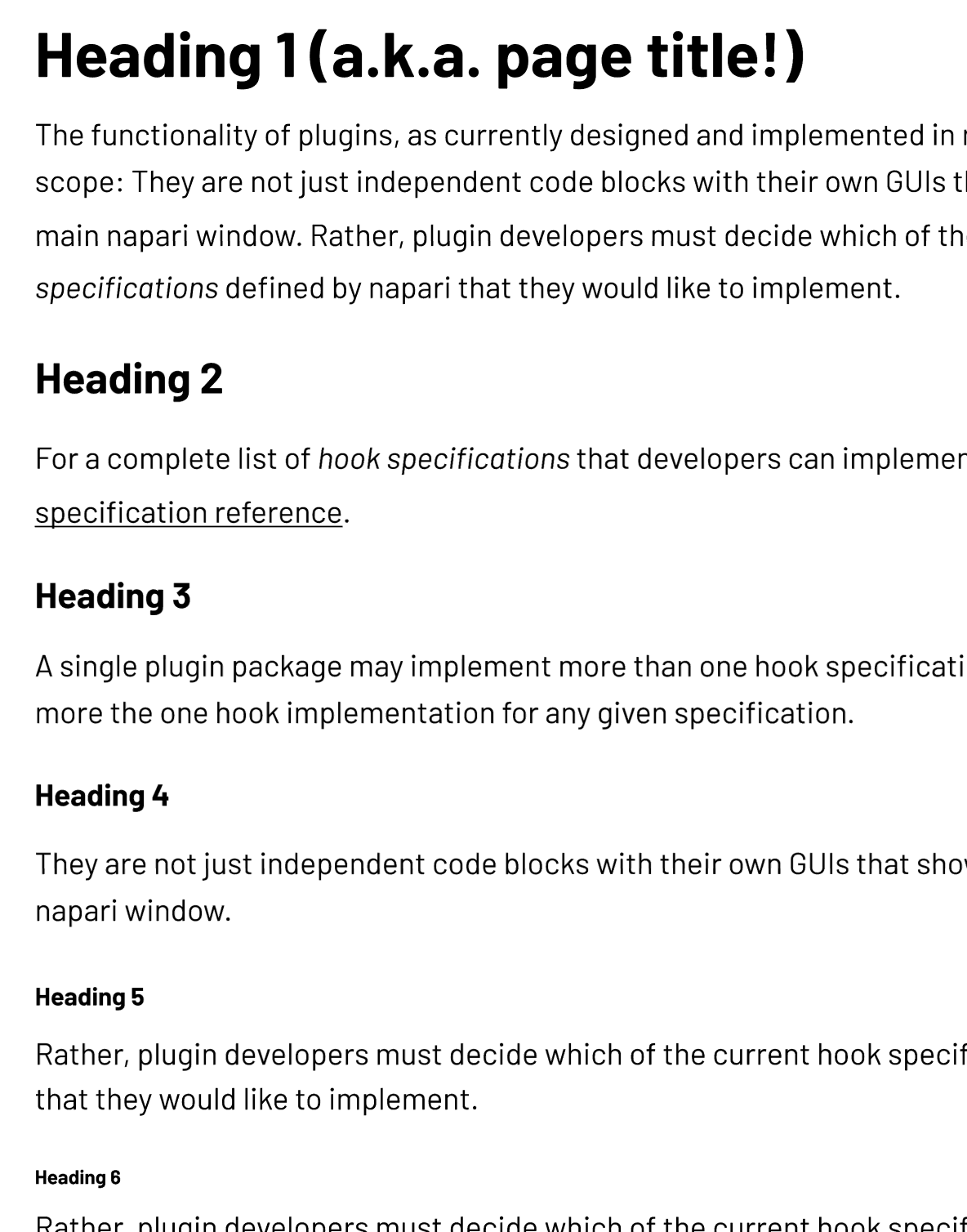 Headings · Issue #41 · napari/napari-sphinx-theme · GitHub