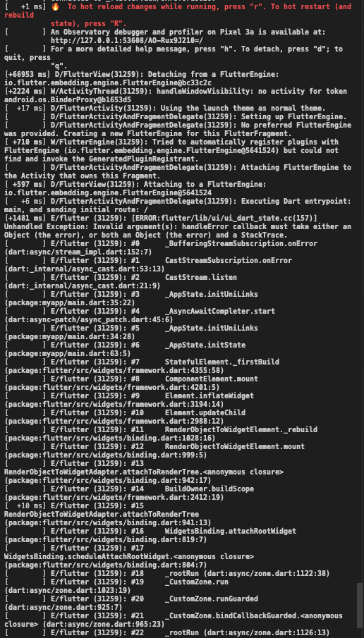 [android] deep link doesn't work · Issue #56396 · flutter/flutter · GitHub
