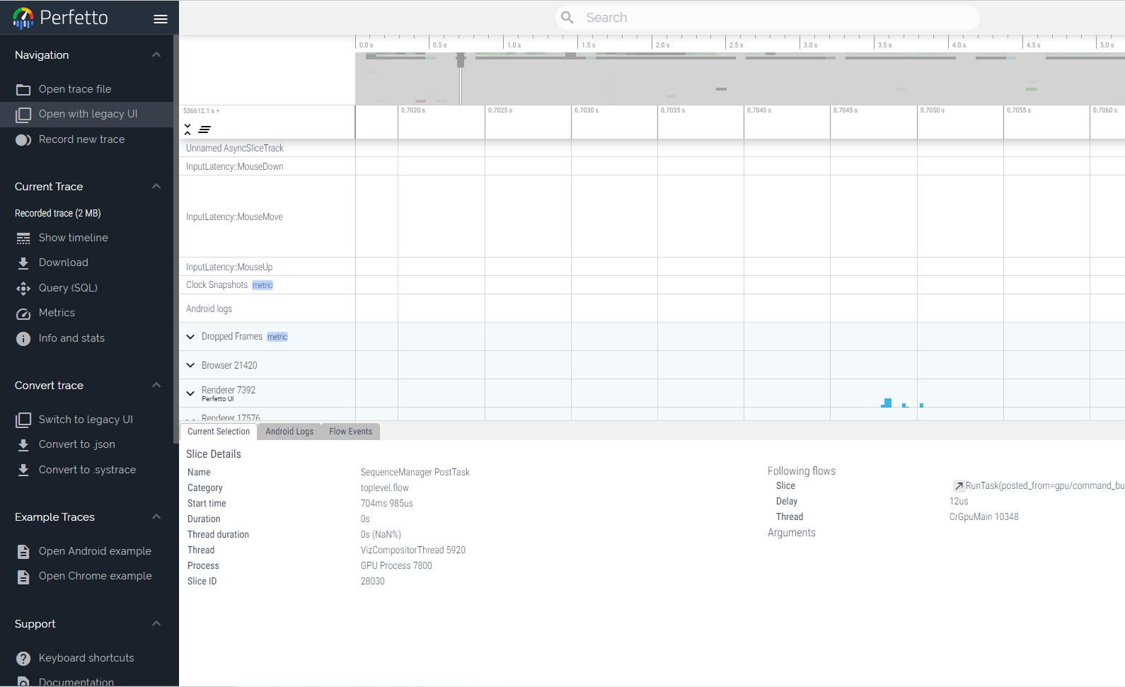The text on the right side of the page is blurry · Issue #471 · google/perfetto · GitHub