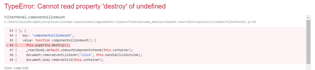 Cannot read property 'destroy' of undefined on table · Issue #707 · ElemeFE/element-react · GitHub