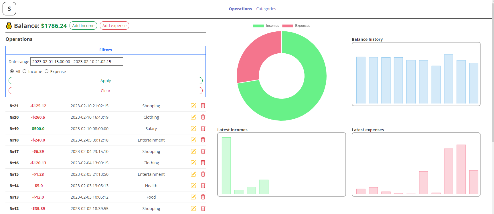 GitHub - kmksm/statok: [Flask] Money Management Web Application with REST API using Flask ...