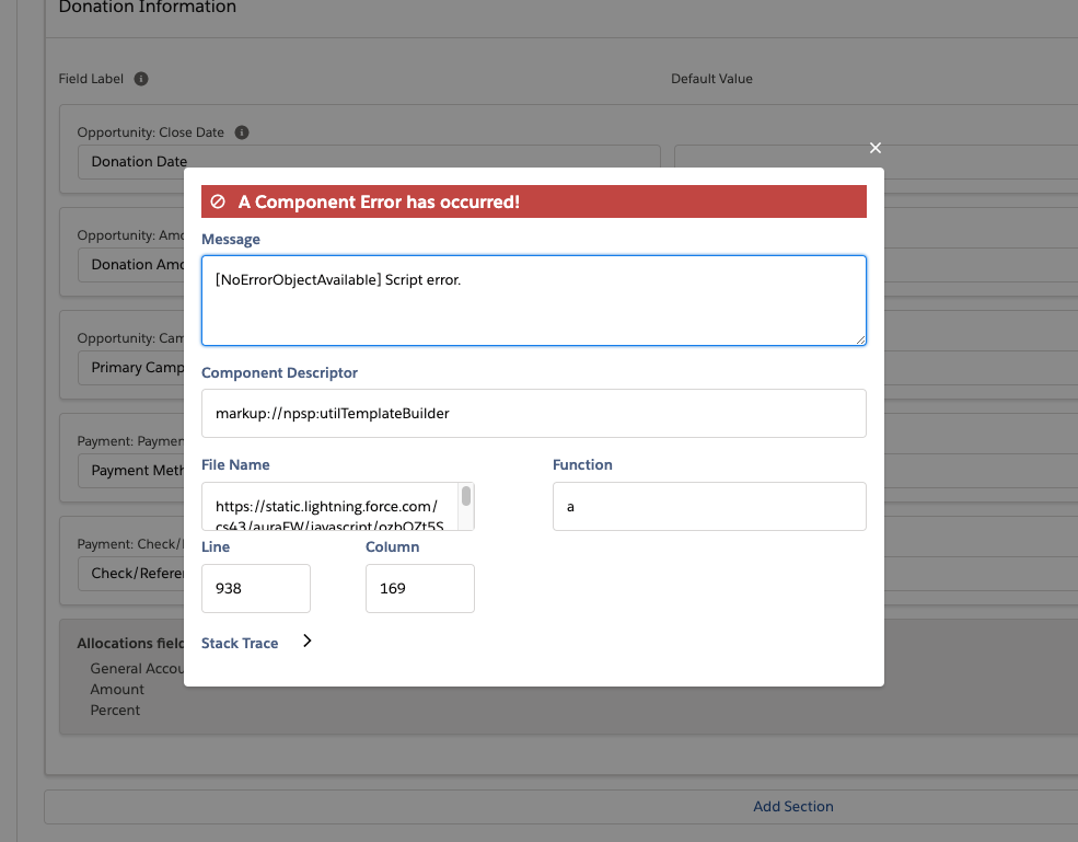 Deleting Field from Advanced Mapping causes Gift Entry Script Error · Issue #5566 ...