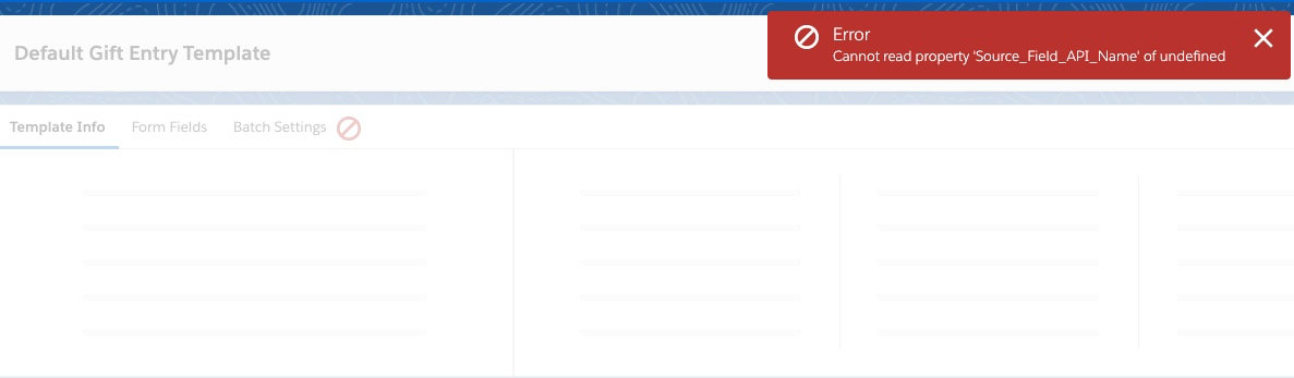 Gift Entry - Regenerating the Default Gift Entry Template pulls "isDeleted" Custom Metadata ...