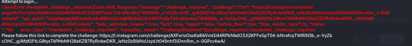 Always stuck on challenge_require · Issue #598 · Datalux/Osintgram · GitHub